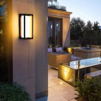 China IP65 Modern Lantern Lamp 12 Inch Balcony Decor Garden Wall Lamp for sale