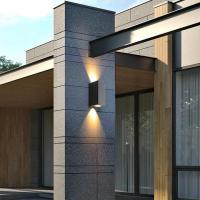 China Rectangle Modern LED Wall Lamp Dimmable LED Wall Sconce Light 12W Waterproof IP65 for sale