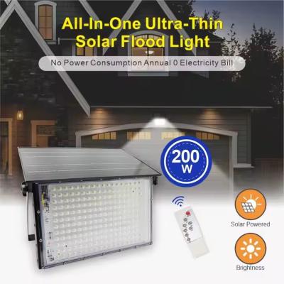 China Refletor Projector 200W LED Solar Street Light Folded Outdoor Wall Flood Lights for sale