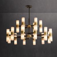 China Nordic Alabaster Chandelier Decoration Ceiling Hanging Light Elegant LED Pendant Lamp for Home Hotel Villa Room for sale