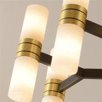 China Nordic Alabaster Chandelier Decoration Ceiling Hanging Light Elegant LED Pendant Lamp for Home Hotel Villa Room for sale