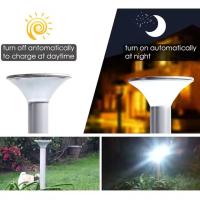 China Waterproof IP65 LED Landscape Lights Tri Color Dimming 7W Aluminum Solar Landscape Light for sale
