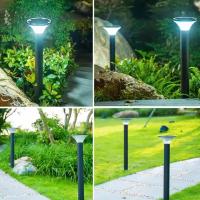 China Waterproof IP65 LED Landscape Lights Tri Color Dimming 7W Aluminum Solar Landscape Light for sale