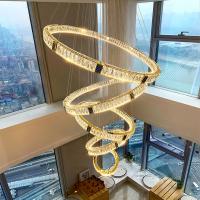 China Tri Color  Ceiling Hanging Lamp , Home Staircase Circle LED Pendant Light for sale