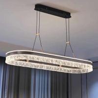 China Hotel Living Room Restaurant Pendant Lights 3500K Oval High End Study Room Chandelier for sale
