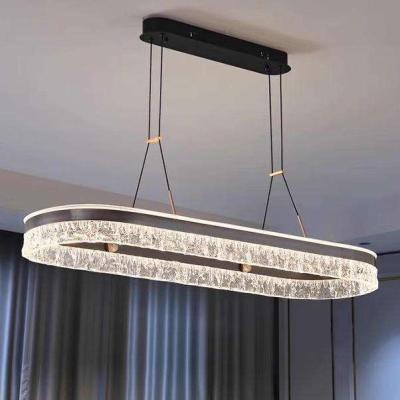 China Hotel Living Room Restaurant Pendant Lights 3500K Oval High End Study Room Chandelier for sale