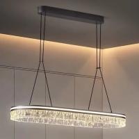 China Hotel Living Room Restaurant Pendant Lights 3500K Oval High End Study Room Chandelier for sale