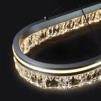 China Hotel Living Room Restaurant Pendant Lights 3500K Oval High End Study Room Chandelier for sale