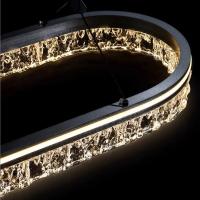 China Hotel Living Room Restaurant Pendant Lights 3500K Oval High End Study Room Chandelier for sale