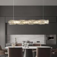 China Warm Romantic Rose Gold Bedroom Living Room LED Pendant Light Acrylic Restaurant bar Chandelier for sale