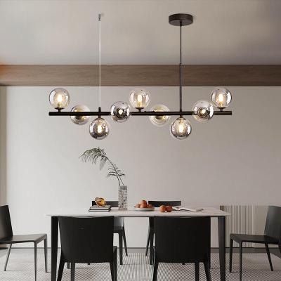 China Dining Room Home Decor Chandelier Glass Magic Bean Lamp LED Pendant Light for sale