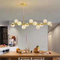 China Dining Room Home Decor Chandelier Glass Magic Bean Lamp LED Pendant Light for sale