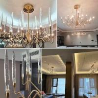 China Siesi Modern Traditional Chandelier Lighting , Luxury Glass Ceiling Hanging Lamps for sale