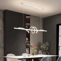 China Simple Modern LED Pendant Light Creative Twist LED Strip Light Hanging Chandelier Lights for sale