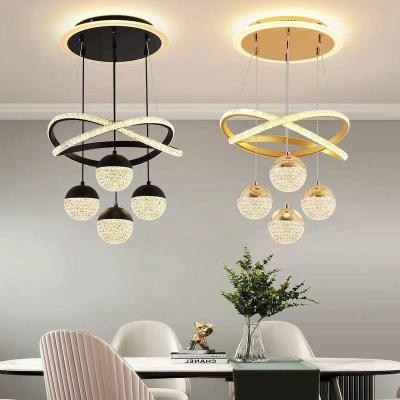 China Home Acrylic Staircase Pendant Chandelier Lighting For Living Room Restaurant for sale