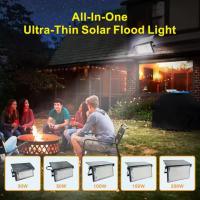 China Refletor Projector 200W LED Solar Street Light Folded Outdoor Wall Flood Lights for sale