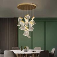 China Acrylic Luxury Staircase Chandelier Lighting LED Multi Light Pendant Chandelier for sale