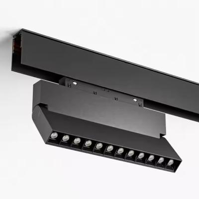 China Magnetic LED Track Light 12W 6W 18W 48V White 1-10V Dimming Foldable Spotlight For Home Hotel for sale