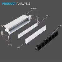 China Adjustable CCT Focus Anti Dazzle LED Grille Spotlight Recessed Down Lights For Office for sale