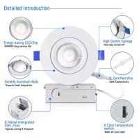 China 4 Inch Recessed LED Spot Light 5CCT 10W 900LM Rotatable Spotlight With Junction Box for sale