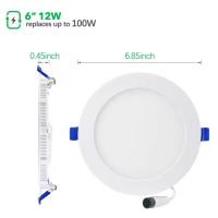 China 4 Inch 6 Inch Smart LED Down Light Tuya Airtight LED Downlights Slim Panel LED Light IP44 for sale