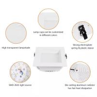 China Square Recessed LED Down Light 18W 15W 24W 12W 9W 6W 4W 3W High CRI LED Light Panel for sale