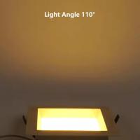 China Square Recessed LED Down Light 18W 15W 24W 12W 9W 6W 4W 3W High CRI LED Light Panel for sale