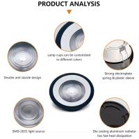 China Front Replace Bulb White Adjustable Spotlight , Anti Glare LED Downlights For Residence for sale