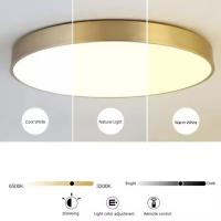 China Circular Bathroom Ceiling Light Surface Mounted 3000K - 6000K Tri Color Ceiling Lamp for sale
