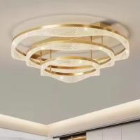 China Super Bright LED Ceiling Light Chandelier Bedroom Crystal LED Ceiling Lamp for sale