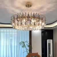 China 3500K LED Pendant Light Chandelier Creative Crystal Ceiling Lamp For Hotel Indoor Villa for sale
