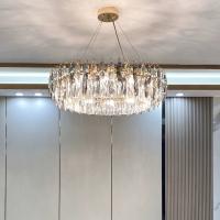 China 3500K LED Pendant Light Chandelier Creative Crystal Ceiling Lamp For Hotel Indoor Villa for sale