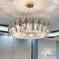 China 3500K LED Pendant Light Chandelier Creative Crystal Ceiling Lamp For Hotel Indoor Villa for sale