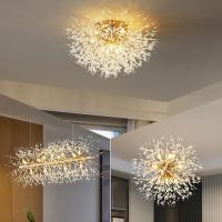 China Luxury Crystal Ceiling Lights 3000K-6000K Decorative Hanging Lamp For Living Room Restaurant for sale