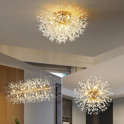 China Luxury Crystal Ceiling Lights 3000K-6000K Decorative Hanging Lamp For Living Room Restaurant for sale