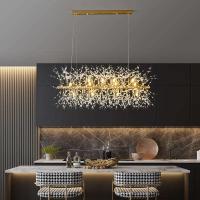 China Luxury Crystal Ceiling Lights 3000K-6000K Decorative Hanging Lamp For Living Room Restaurant for sale