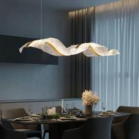 China Streamer Shape Modern LED Acrylic Chandelier Light , Luxury LED Pendent Lamp for sale