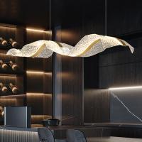 China Streamer Shape Modern LED Acrylic Chandelier Light , Luxury LED Pendent Lamp for sale