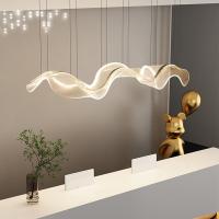 China Streamer Shape Modern LED Acrylic Chandelier Light , Luxury LED Pendent Lamp for sale