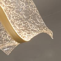 China Streamer Shape Modern LED Acrylic Chandelier Light , Luxury LED Pendent Lamp for sale