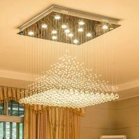 China Restaurant Bedroom Kitchen LED Pendant Lights , Lobby Luxury Crystal Chandelier Lighting for sale