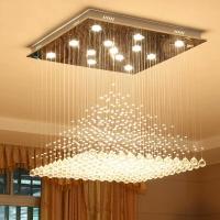 China Restaurant Bedroom Kitchen LED Pendant Lights , Lobby Luxury Crystal Chandelier Lighting for sale