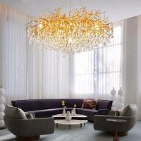 China Crystal LED Pendant Chandelier Lights For Villa Restaurant Dining Table Hotel for sale