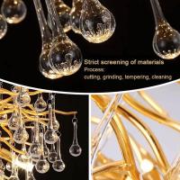 China Crystal LED Pendant Chandelier Lights For Villa Restaurant Dining Table Hotel for sale