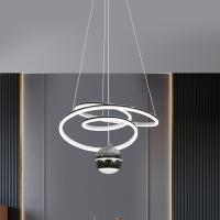 China Factory Luxury Lustre Tri-Color Dimmable Remote Chandelier Pendant Lighting Fixture for Dining Room 2025 for sale