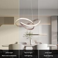 China Ceiling Lighting Fixture Remote Dimmable Hanging LED Pendant Light Suspension Moderne for Decoration for sale