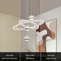 China Art Classic Hanging Dining Room Acrylic Chandelier Design Beautiful Bedroom LED Pendant Light for sale