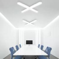 China 55W LED Cross Light 3000K 4000K 6500K Switch Control Hotel Ceiling Lamp 220V AC for sale