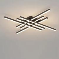 China Modern Dimmable Linear LED Ceiling Light Living Room Indoor Hotel Commercial Lighting for sale