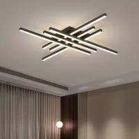 China Modern Dimmable Linear LED Ceiling Light Living Room Indoor Hotel Commercial Lighting for sale